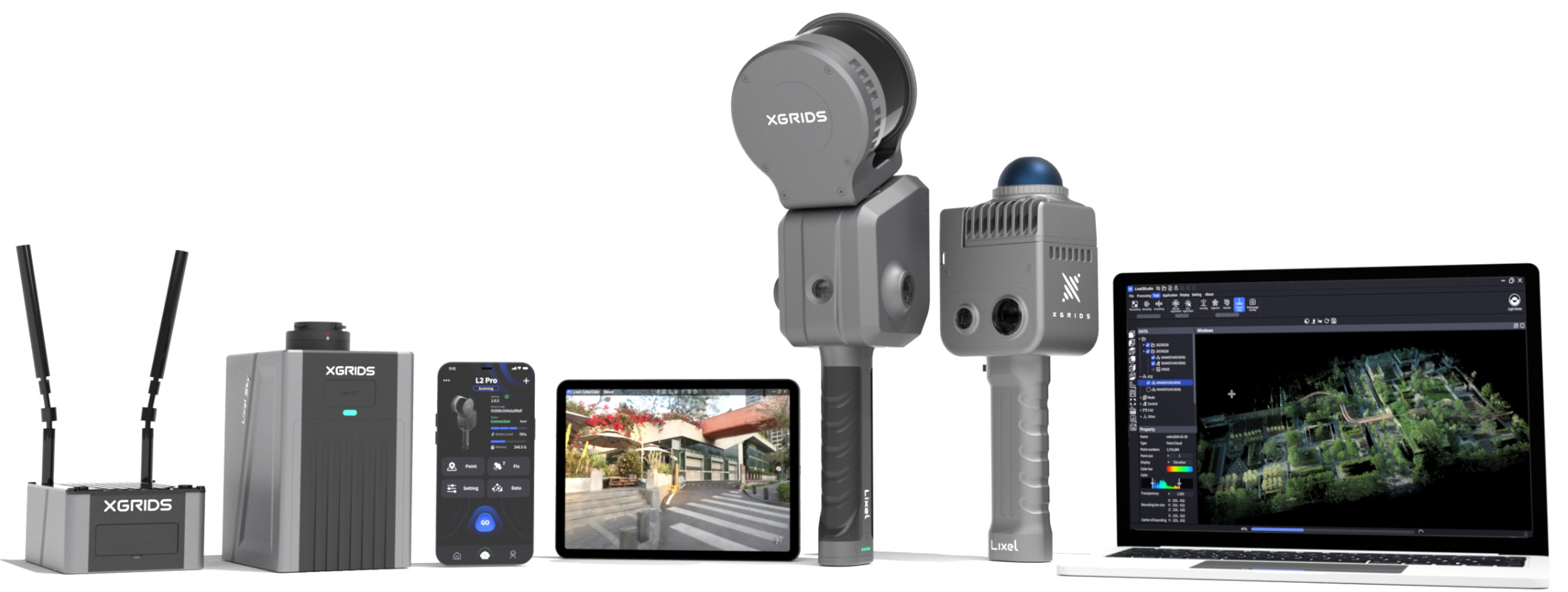 XGRIDS其域创新-灵光Lixel-手持激光雷达-室内重建-室内扫描-手持SLAM-实时重建-彩色激光点云