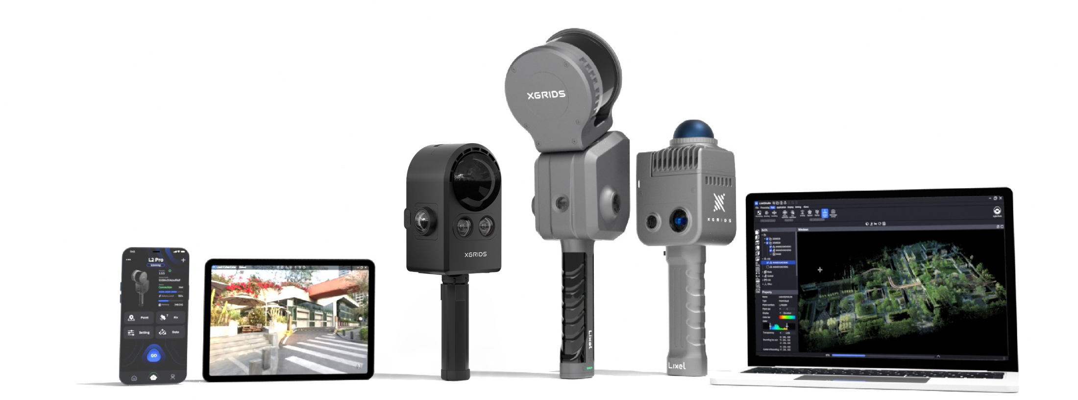 XGRIDS其域创新-灵光Lixel-手持激光雷达-室内重建-室内扫描-手持SLAM-实时重建-彩色激光点云